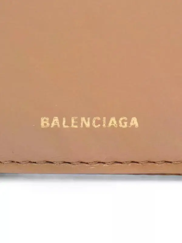 Balenciaga 2010s Trifold Leather Wallet