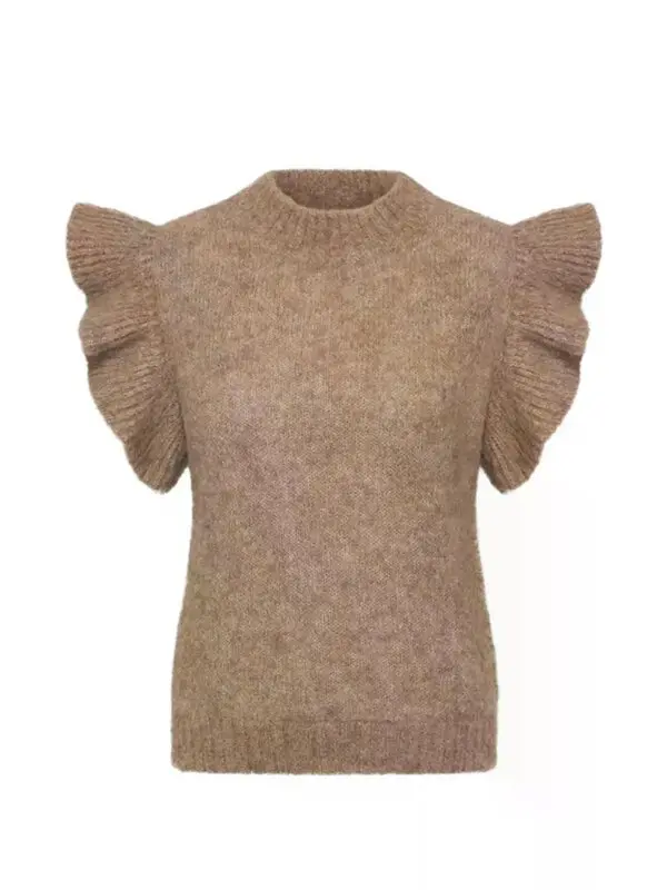 By Far Ruffled Fossy Spencer Sweater