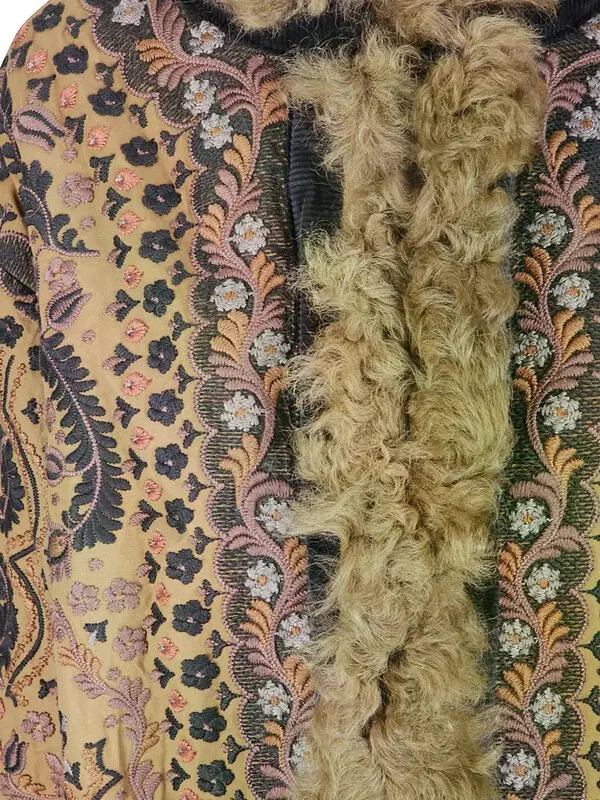 Antik Batik Ivan Embroidered Fur-trim Jacket