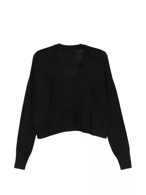 MA'RY'YA V-neck Patch-pocket Cardigan