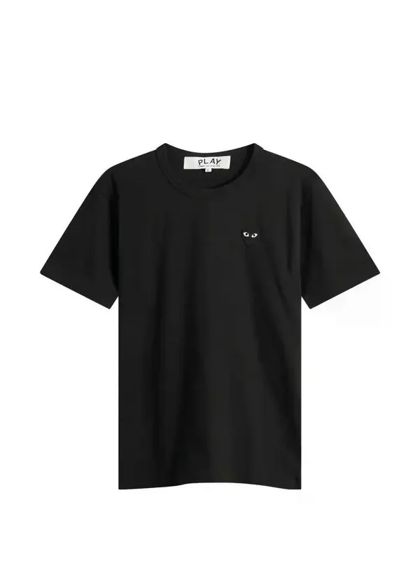 Play Comme Des Garcon Heart-patch T-shirt - Black