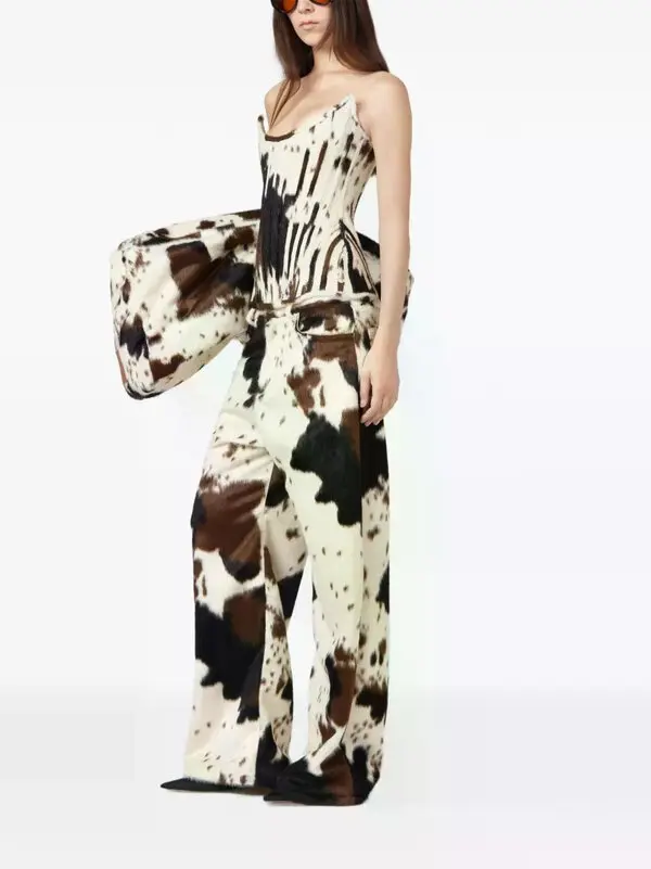 Giuseppe Di Morabito Cow-print Trousers