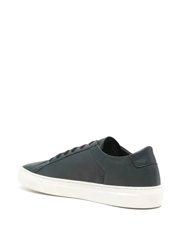 COMMON PROJECTS Achilles Grained Leather Sneakers - Blue