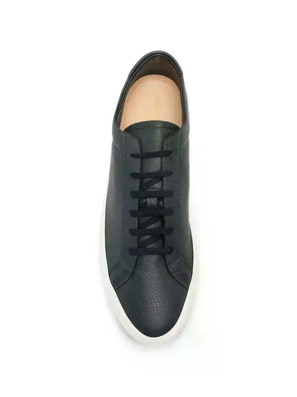 COMMON PROJECTS Achilles Grained Leather Sneakers - Blue