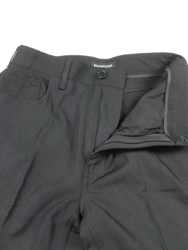 Balenciaga 2010s Button-up Straight-leg Trousers