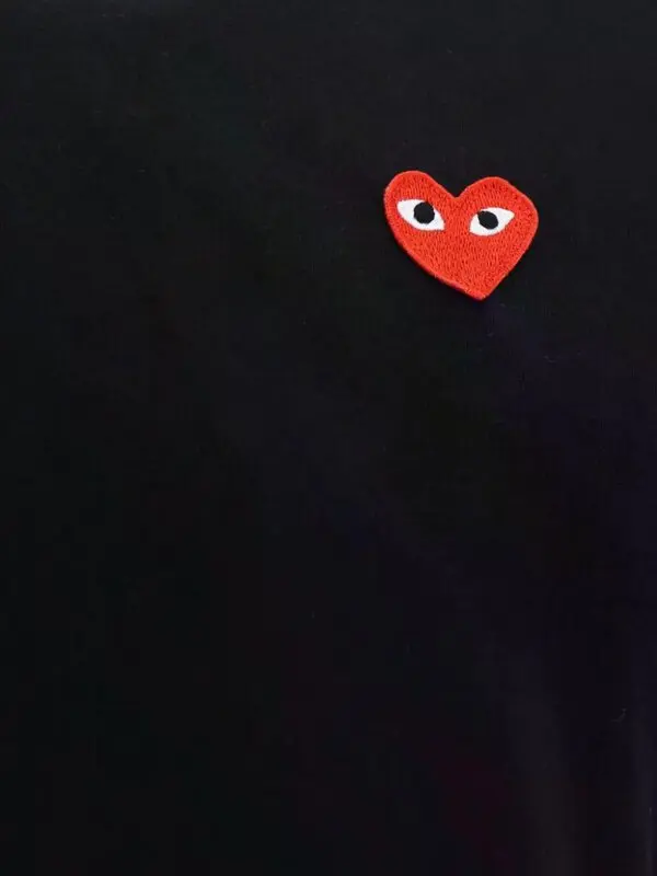 Play Comme Des Garcon Heart-patch T-shirt