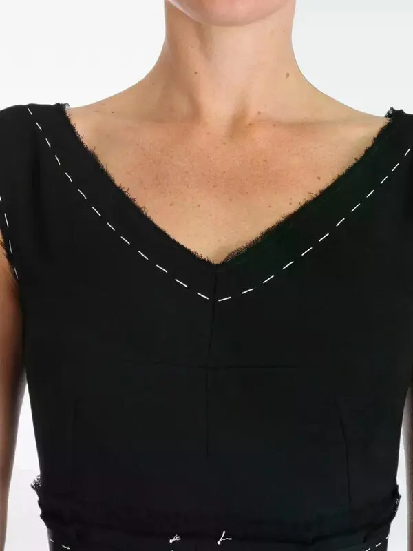 Dolce & Gabbana Contrast-stitch A-line Dress