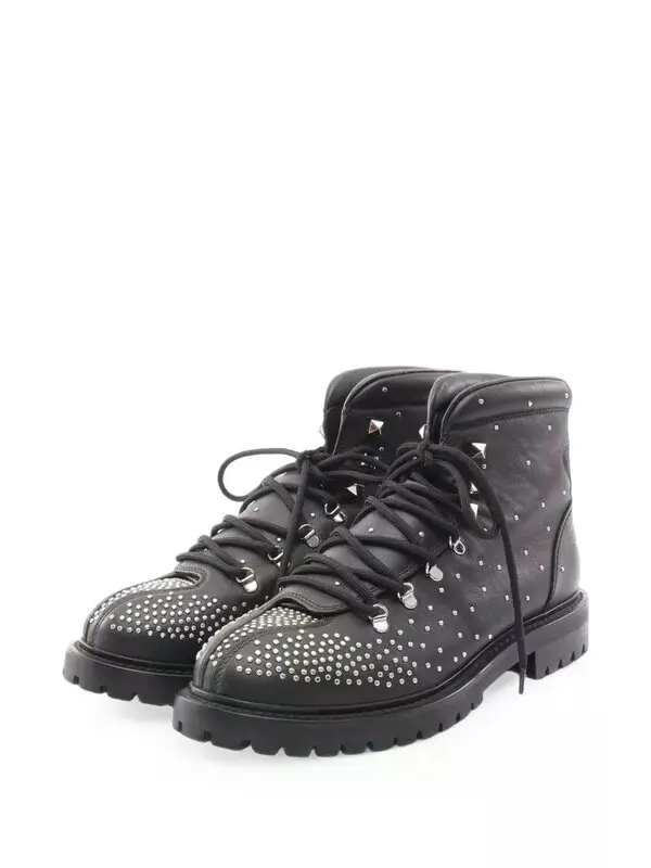 Valentino Garavani 2010s Rockstud Combat Boots