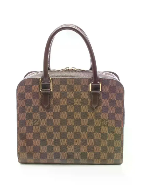LOUIS VUITTON 2006 Triana Damier Ebene Tote Bag - Brown