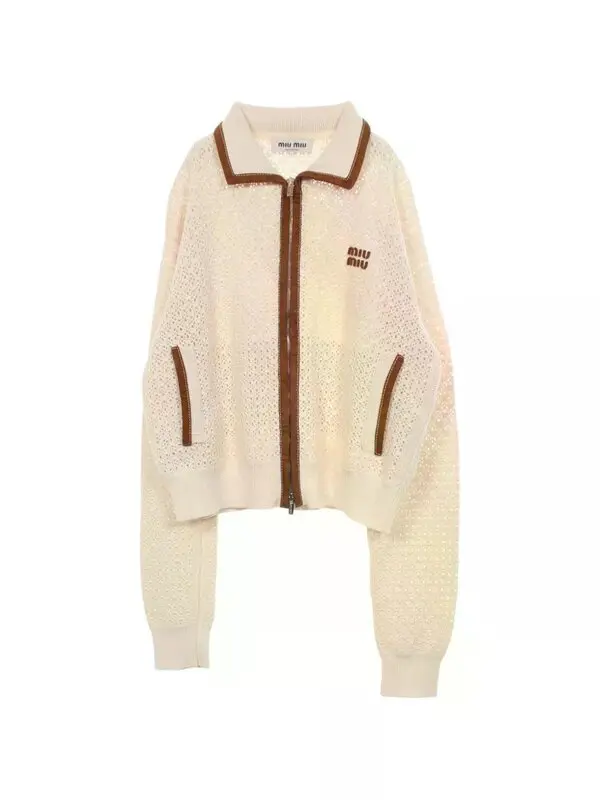 Miu Miu 2010s Crochet Knit Cardigan