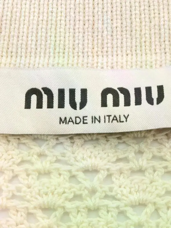 Miu Miu 2010s Crochet Knit Cardigan
