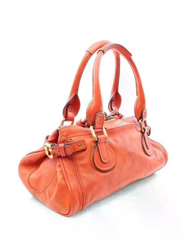 Chloé 2000 Paddington Leather Tote Bag - Orange
