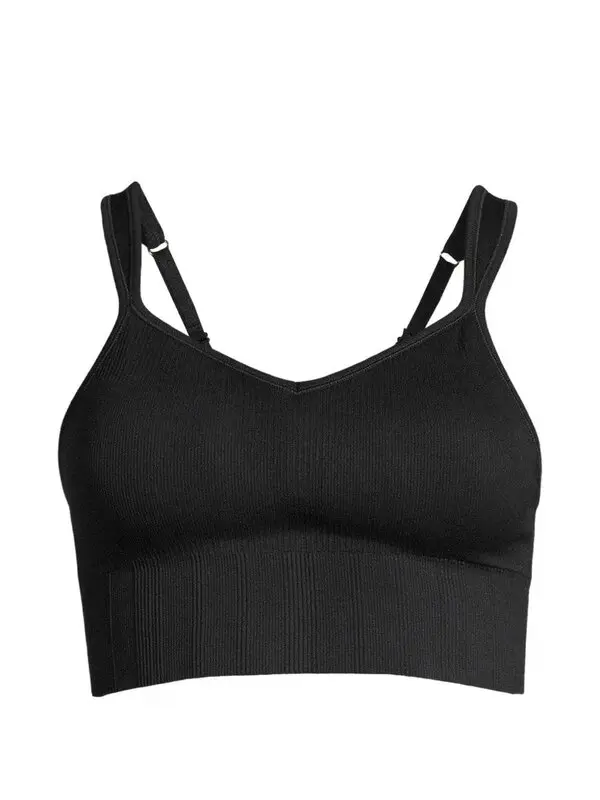 CASALL Ribbed-knit V-neck Sports Bra