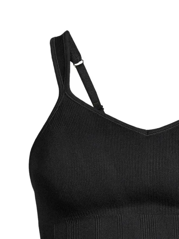 CASALL Ribbed-knit V-neck Sports Bra