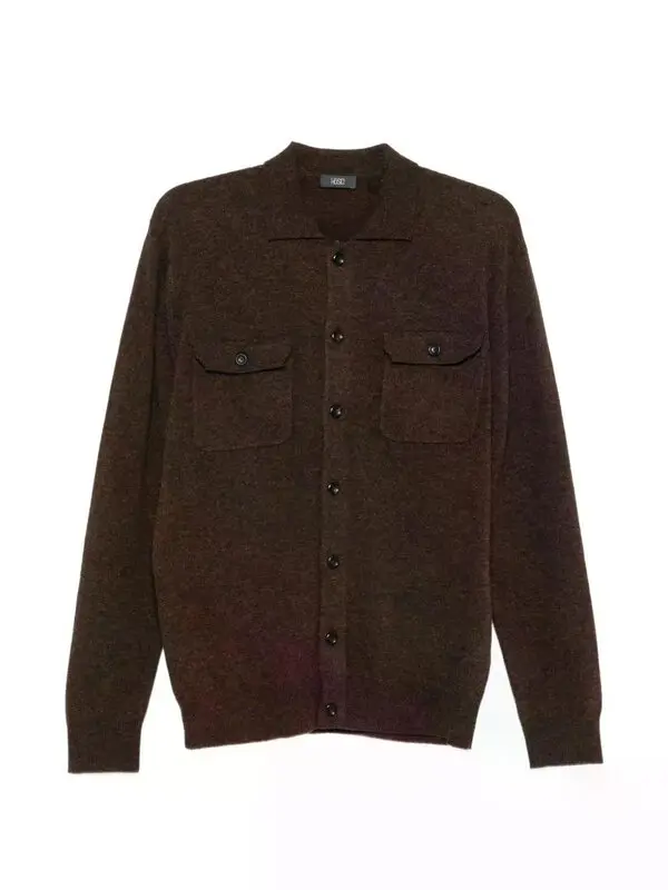 HOSIO Button-up Chest-pocket Cardigan