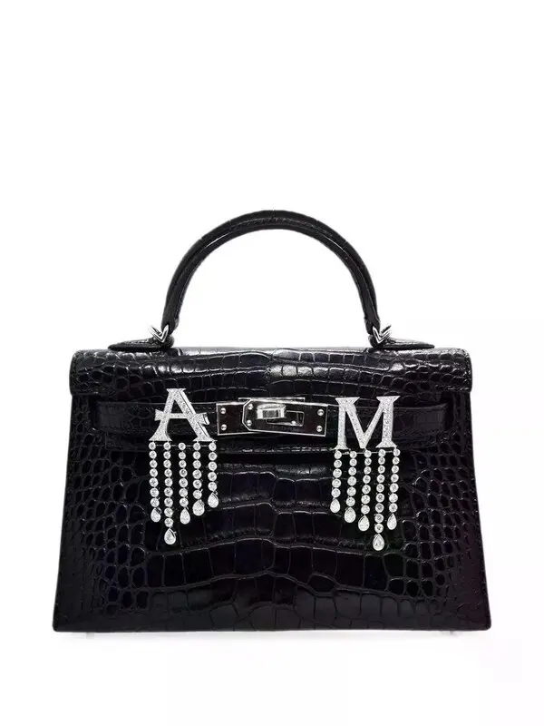 ASHNA MEHTA Initial Diamond Waterfall Bag Charm