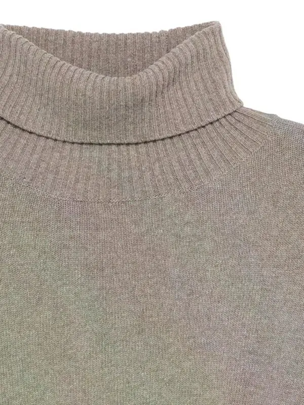 MA'RY'YA Roll-neck Side-slit Sweater