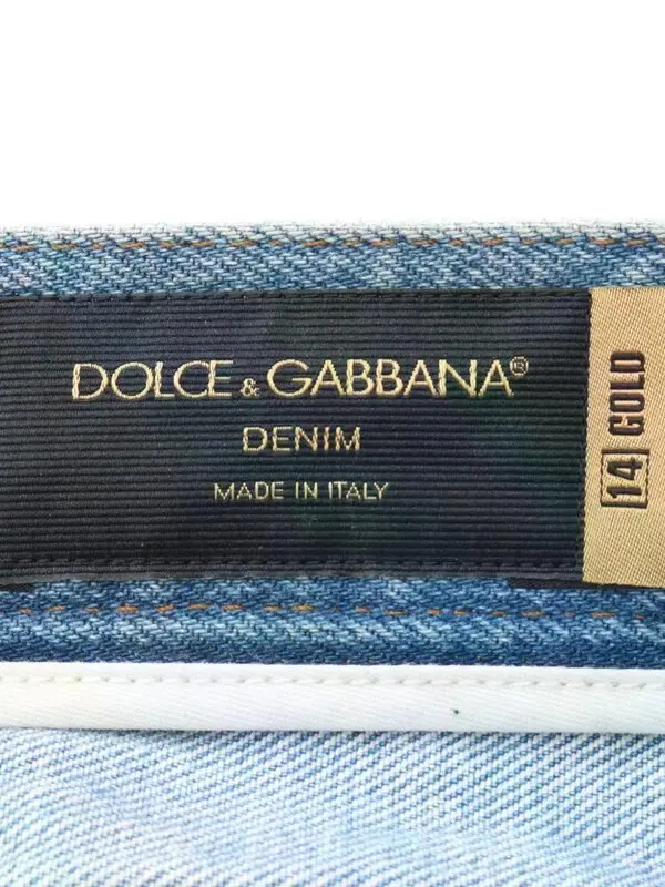 Dolce & Gabbana 2020s Paint-splatter Distressed Jeans