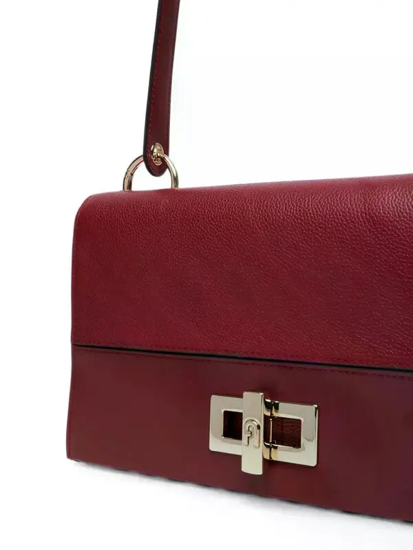 Furla Grained-leather Tote Bag - Red