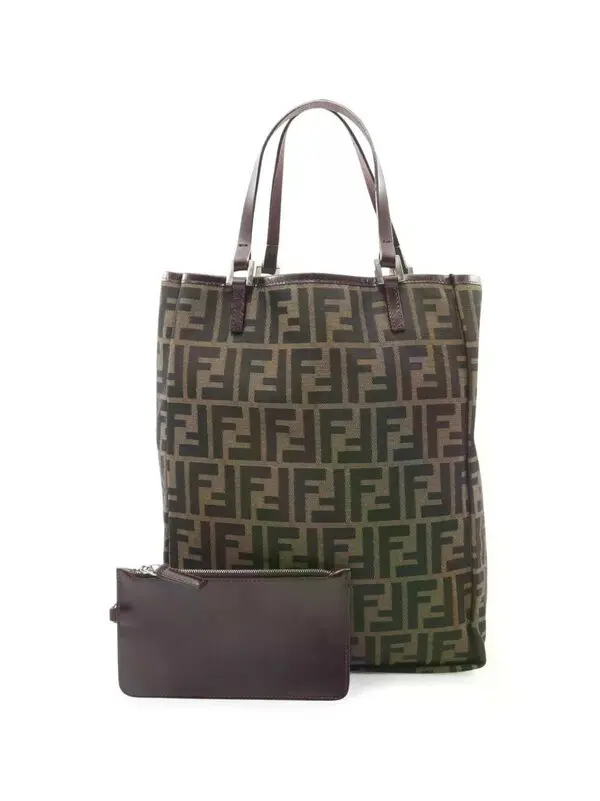 Fendi 2010s Zucca-monogram Tote Bag - Brown