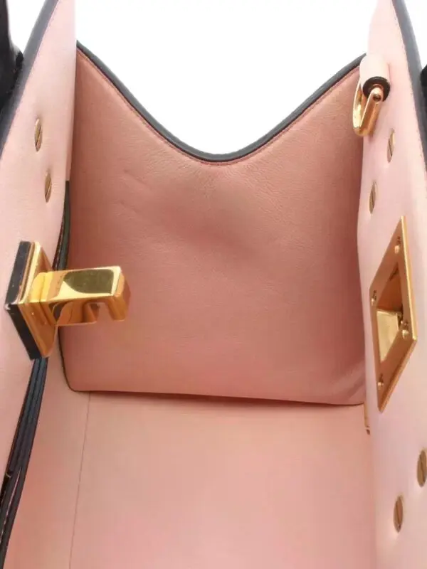 FERRAGAMO 2020s The Studio Box Leather Tote Bag