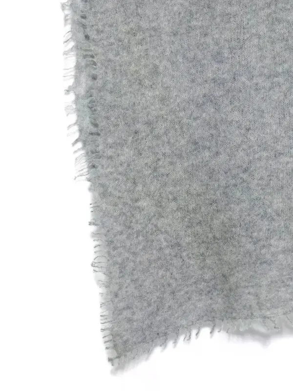 MIRROR IN THE SKY Frayed Cashmere Scarf