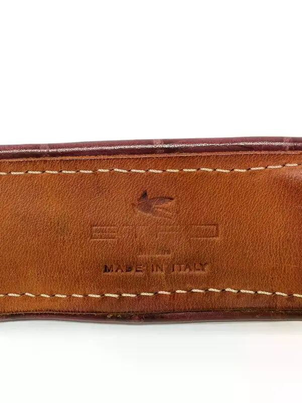Etro Studded Paisley-print Belt