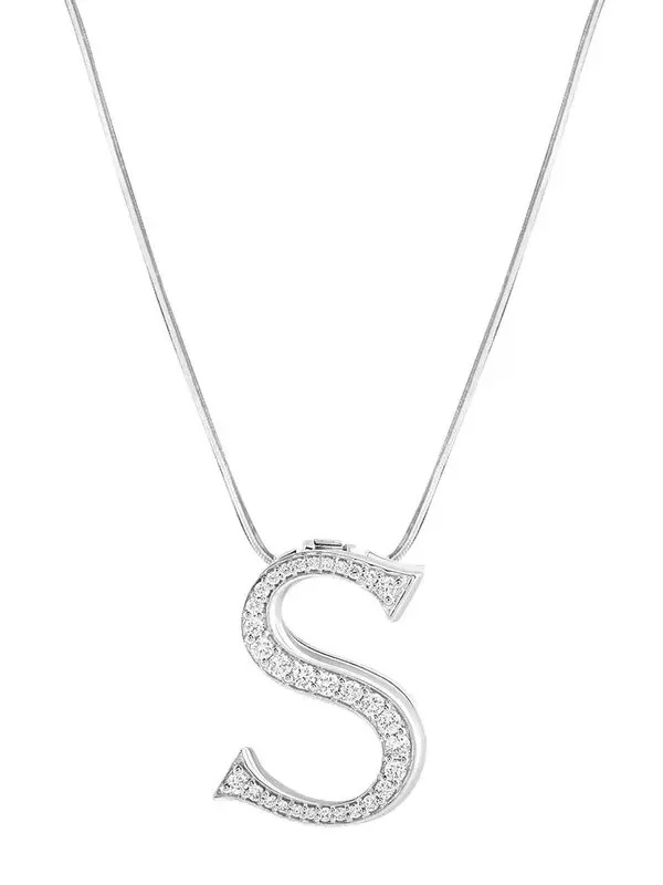 ASHNA MEHTA Medium Diamond Initial Bag Charm