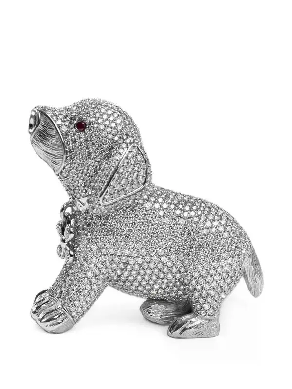 ASHNA MEHTA Diamond Dog Bag Charm