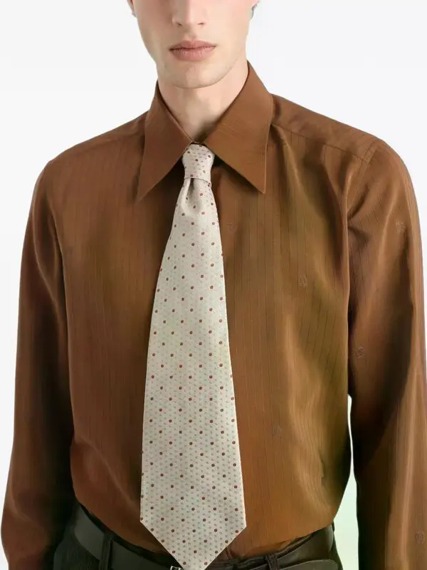 Dolce & Gabbana Gold Silk Shirt
