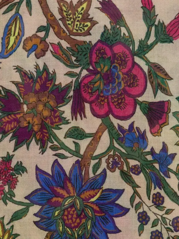 CLAUDIO CUTULI Floral-pattern Frayed Scarf