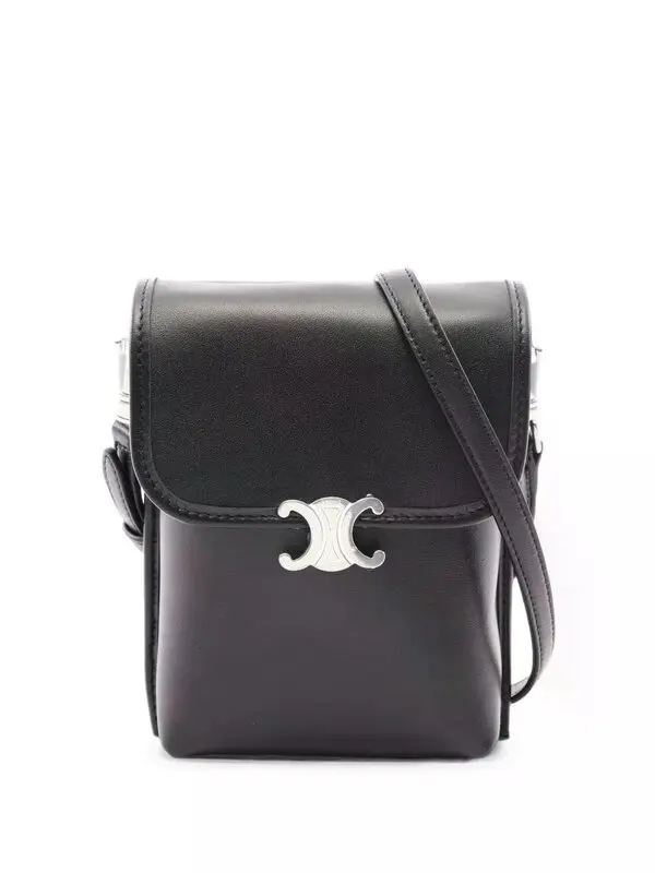 Celine 2020 Triomphe Clutch Bag - Black