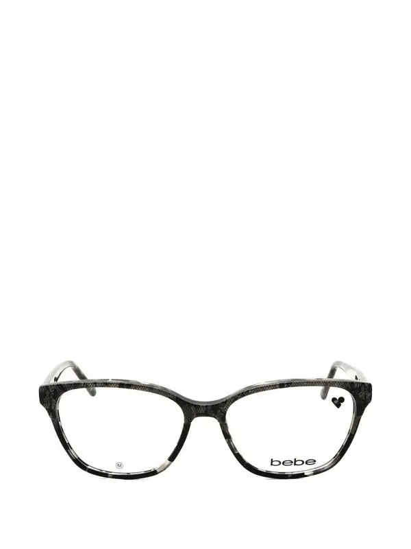 Bebe Lace-print Rectangle-frame Glasses