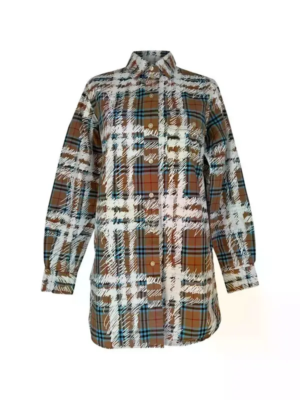 Burberry 2020s Scribbled Check Shirt