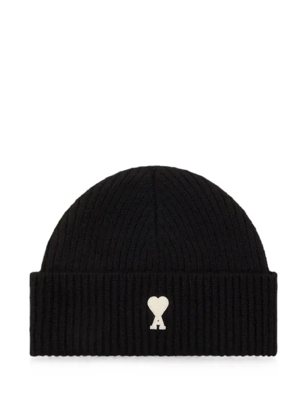 AMI Paris De Coeur Wool Beanie