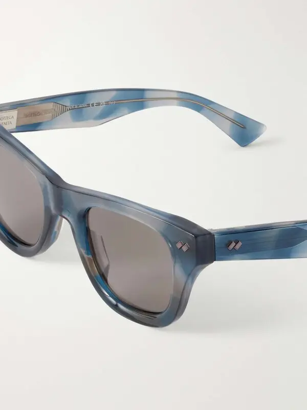 Bottega Veneta Bold Ribbon Stud D-frame Recycled-acetate Sunglasses