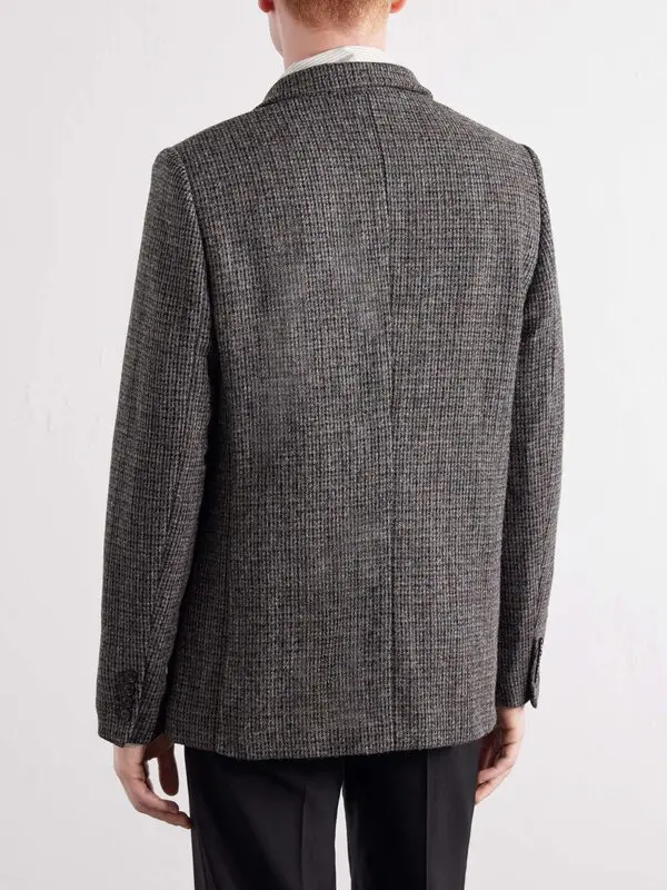 A KIND OF GUISE Double-breasted Virgin Wool-tweed Blazer