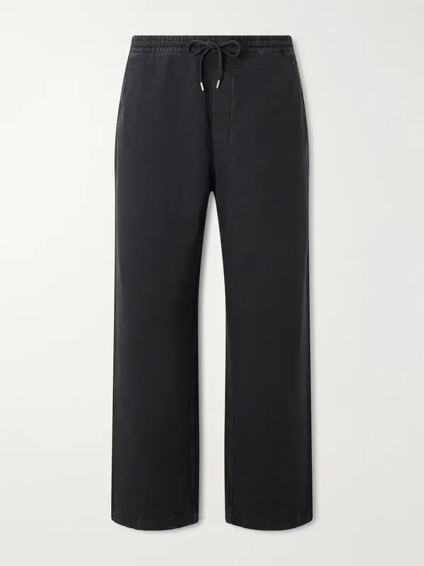 A KIND OF GUISE Samurai Straight-leg Cotton-jersey Trousers - Gray