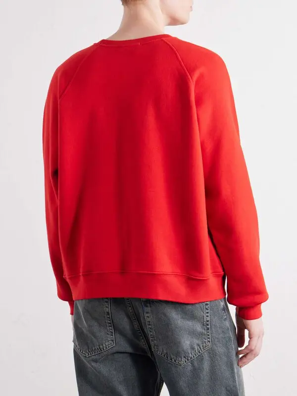 WILLY CHAVARRIA Diablo Printed Cotton-jersey Sweatshirt