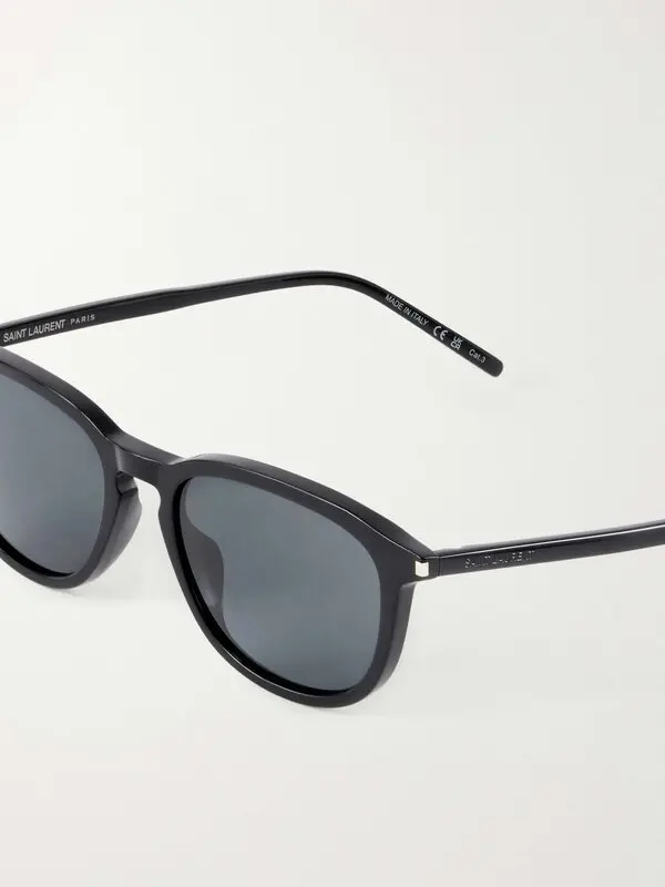Saint Laurent Sl 939 Round-frame Recycled Acetate Sunglasses