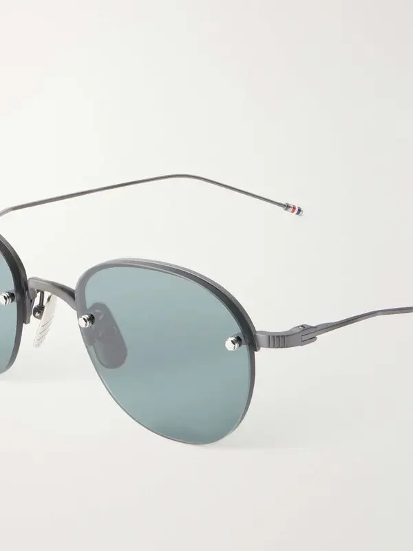 Thom Browne Round-frame Titanium Sunglasses