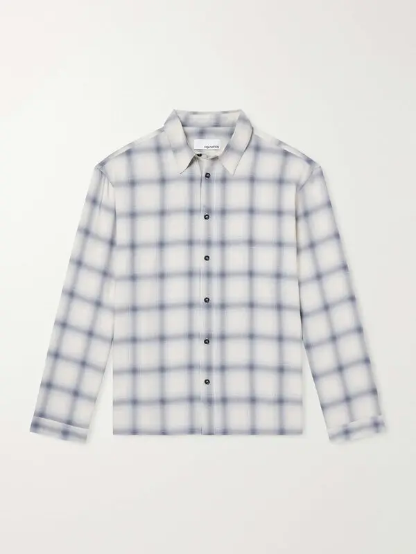 SAGE NATION Strano Checked Twill Shirt