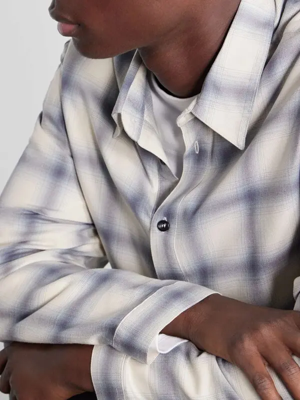SAGE NATION Strano Checked Twill Shirt