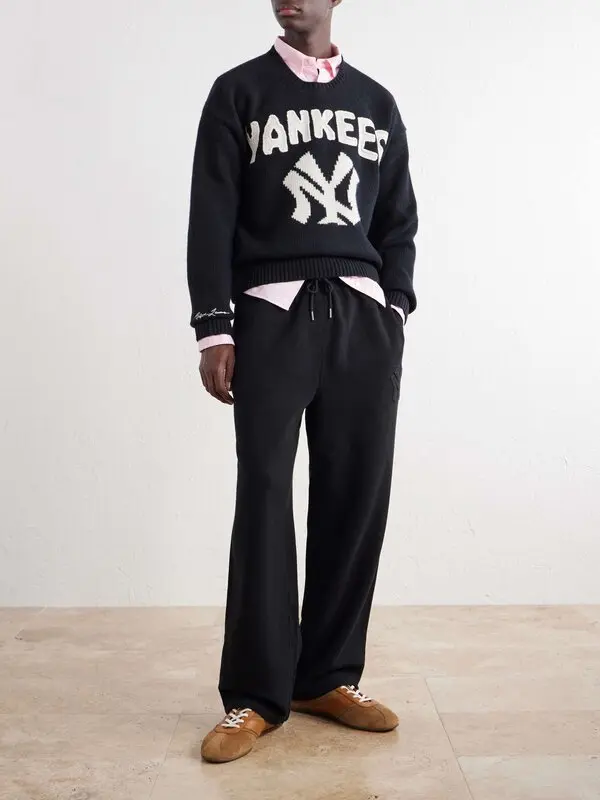 Polo Ralph Lauren Mlb Straight-leg Cotton-blend Fleece Sweatpants