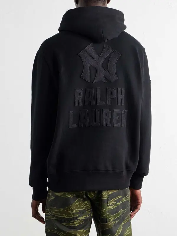 Polo Ralph Lauren Mlb Appliquéd Cotton-blend Jersey Hoodie
