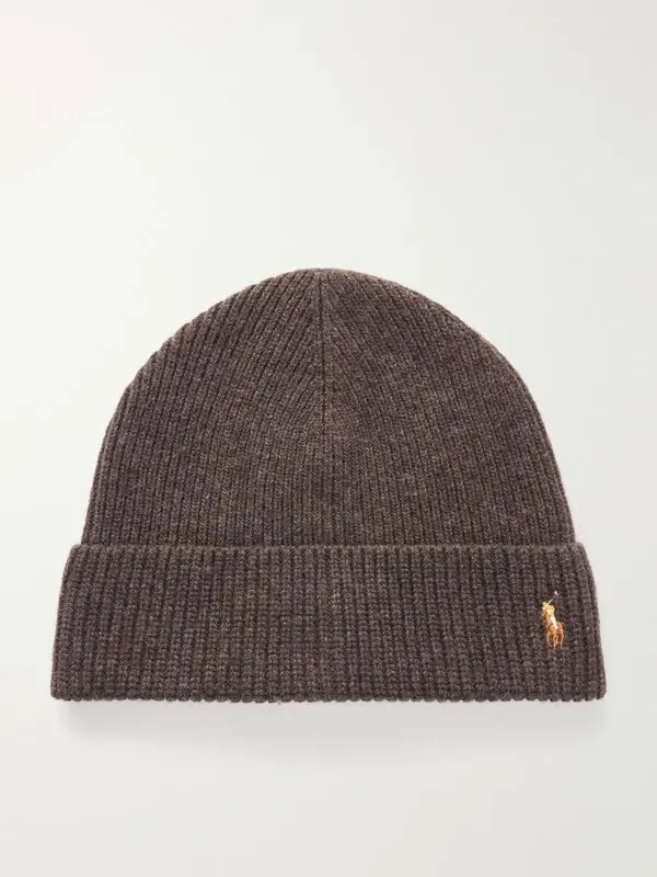 Polo Ralph Lauren Logo-embroidered Wool-blend Beanie