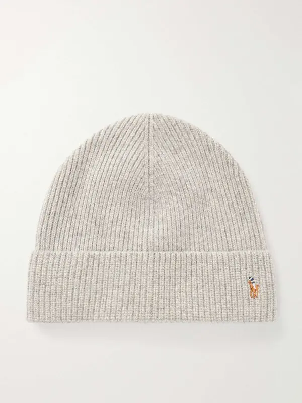 Polo Ralph Lauren Logo-embroidered Wool-blend Beanie