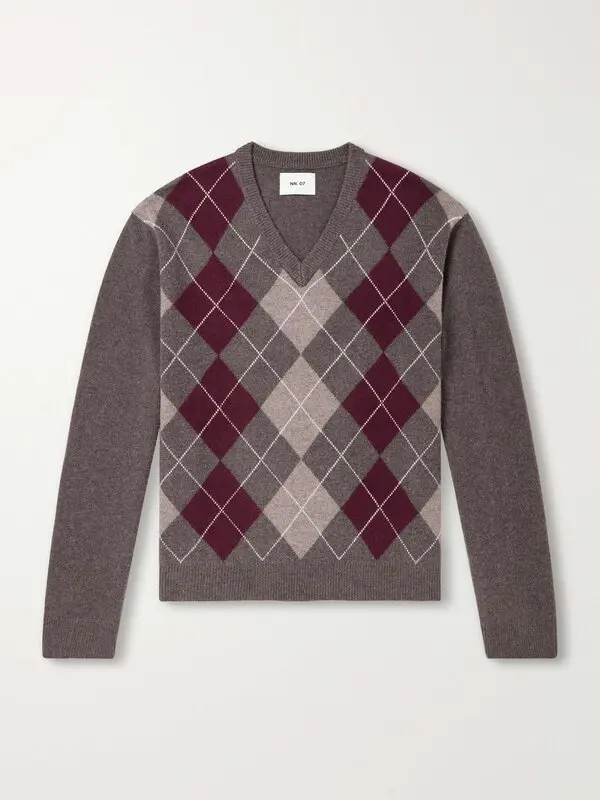 Nn07 Otto 60070 Argyle Wool Sweater