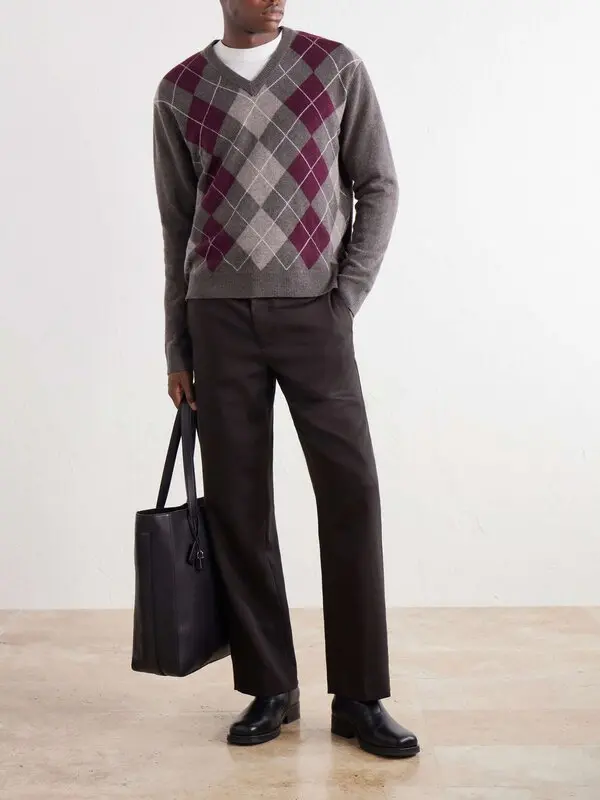 Nn07 Otto 60070 Argyle Wool Sweater