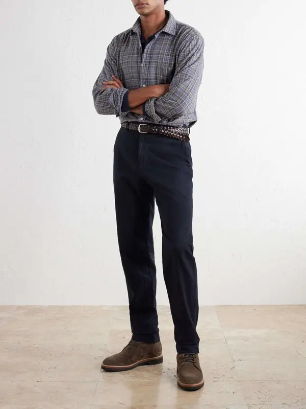 Hartford Paul Checked Cotton-flannel Shirt